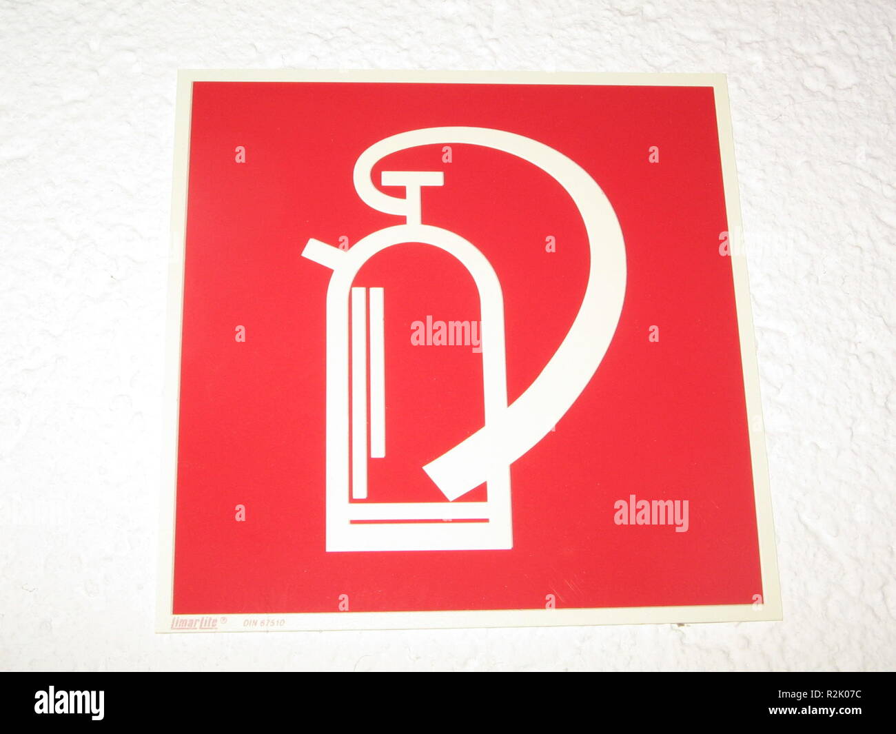 Sign signal extinguisher fire hi-res stock photography and images - Alamy