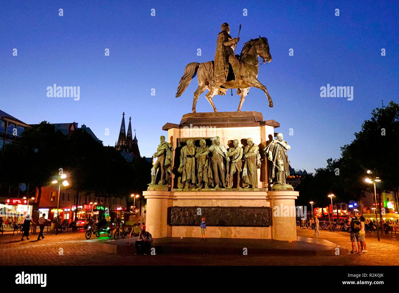 Historical statue cologne germany german hi-res stock photography and ...