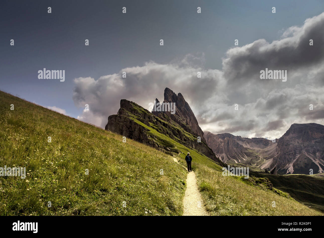 Seceda hiking trail hi-res stock photography and images - Alamy