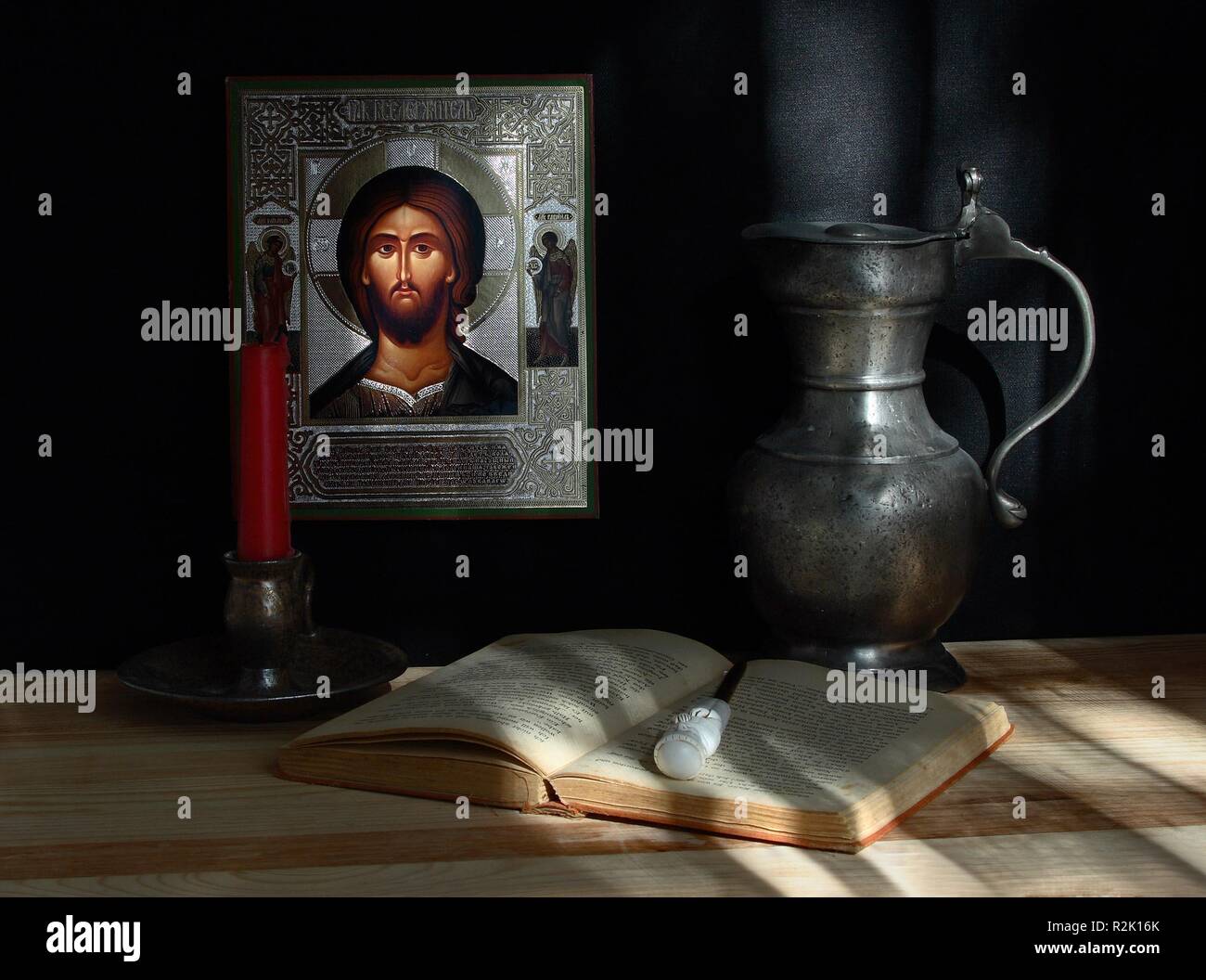 still life with icon. image 1 Stock Photo - Alamy