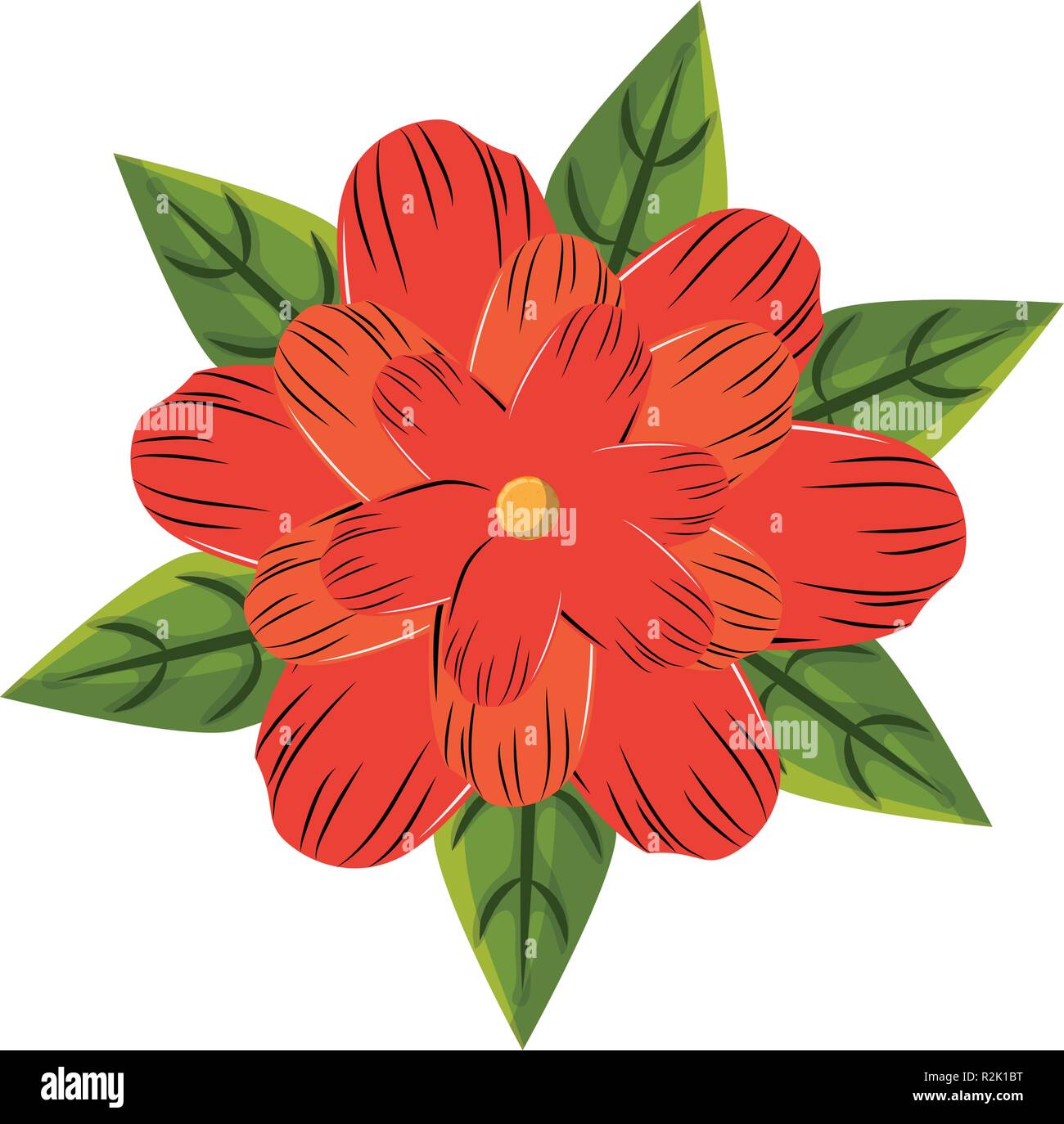 Flower symbol cartoon vector illustration graphic design Stock Vector ...