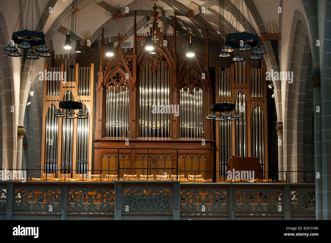 Organ of St. Michael's Church Stock Photo - Alamy