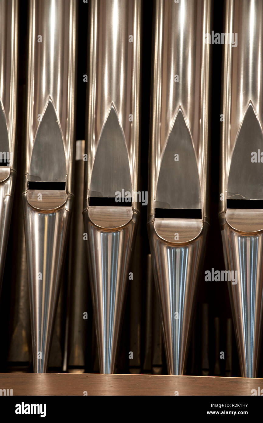 Organ pipes of the organ of st michaels church hi-res stock photography ...