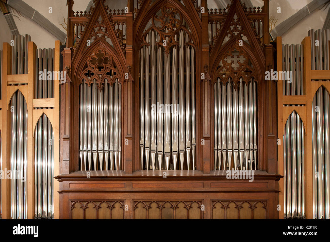 Organ of St. Michael's Church Stock Photo - Alamy
