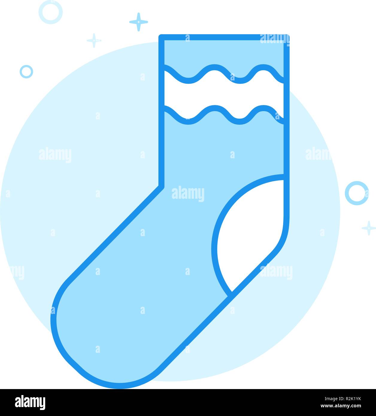 Christmas Stocking Sock Flat Vector Icon, Symbol, Pictogram, Sign ...