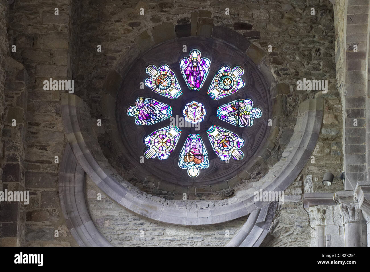 circular stained glass window Stock Photo - Alamy
