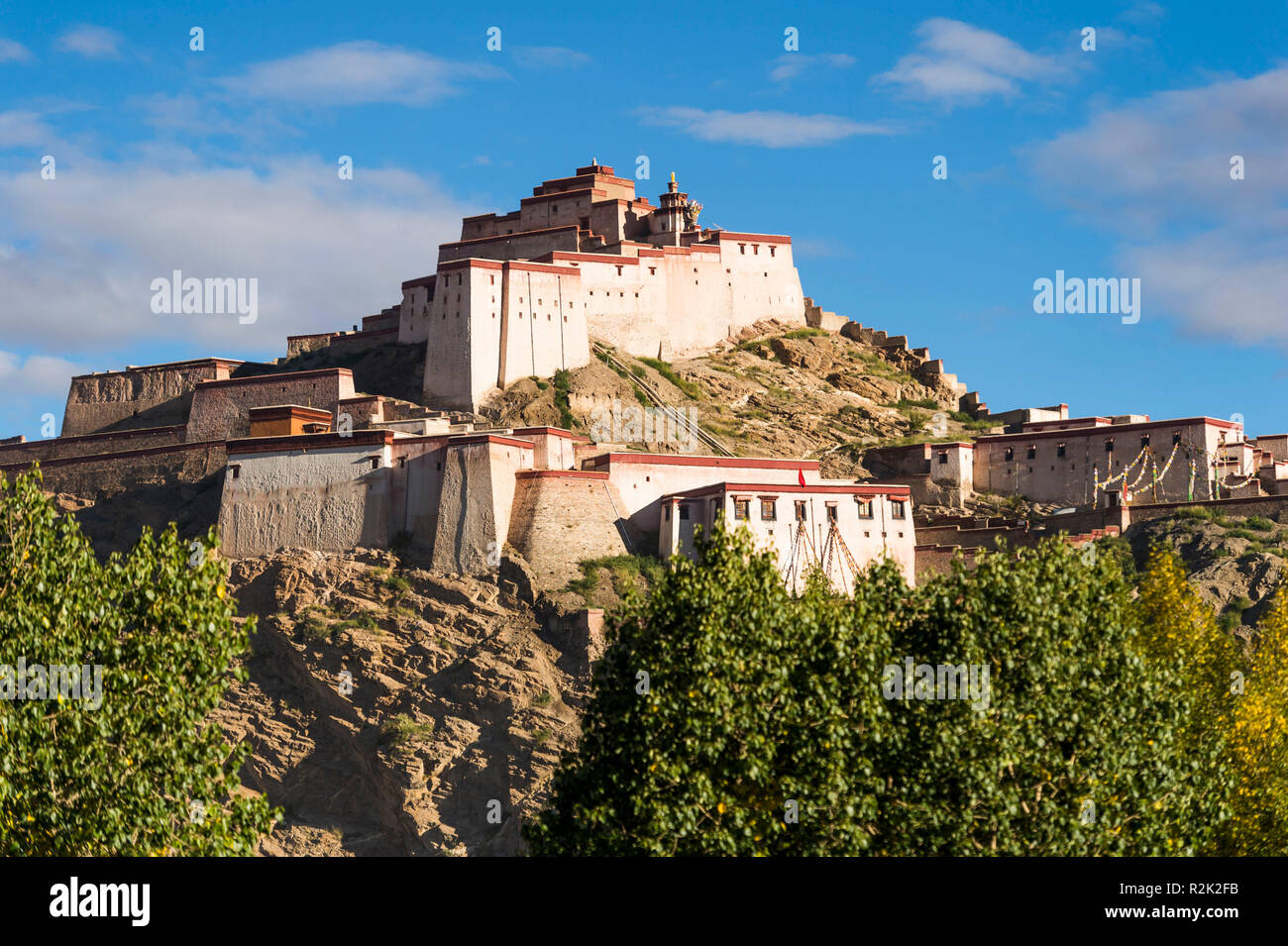 Gyantse, the fortification Dzong Stock Photo - Alamy