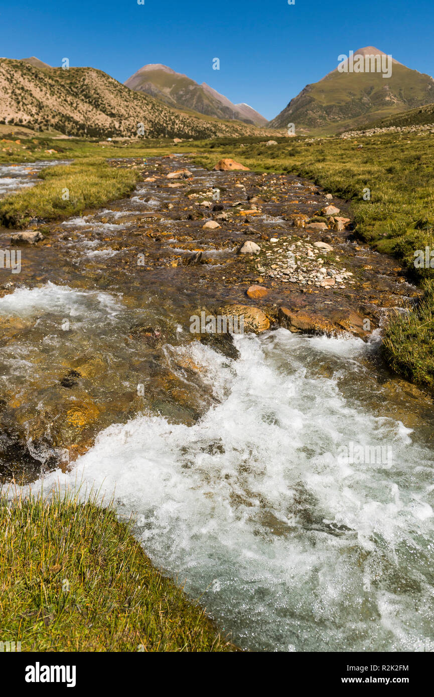 River at the lake Nam Tso Stock Photo - Alamy