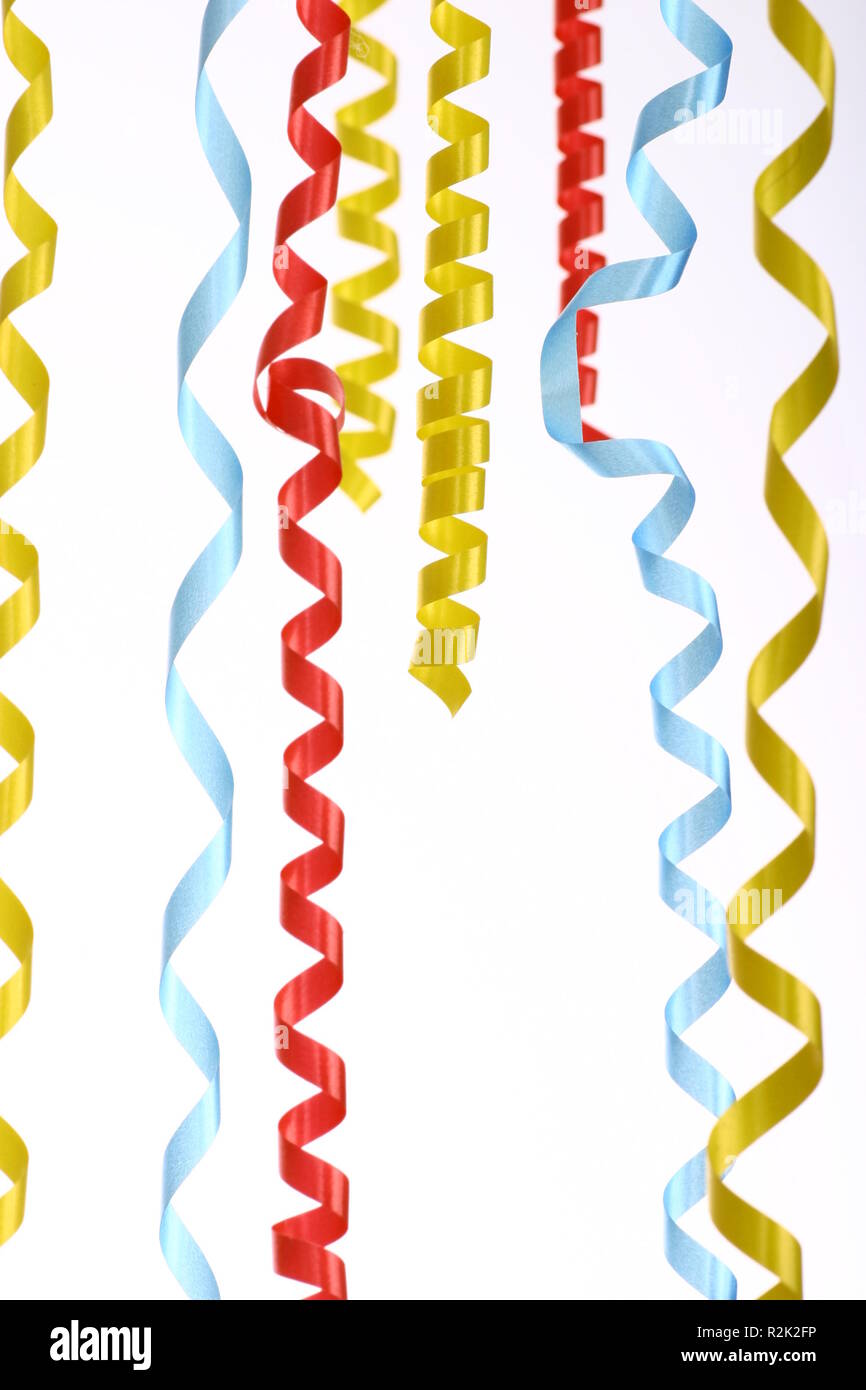 Red ribbons streamer decoration hi-res stock photography and images - Alamy