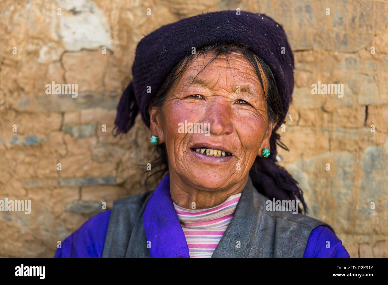 Woman at the monastery mindrolling hi-res stock photography and images ...