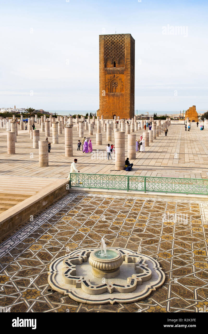 Morocco, Rabat, Hassan Tower Stock Photo - Alamy