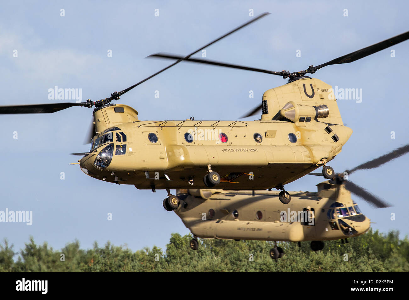 EINDHOVEN, THE NETHERLANDS - JUN 22, 2018: United States Army Boeing CH ...
