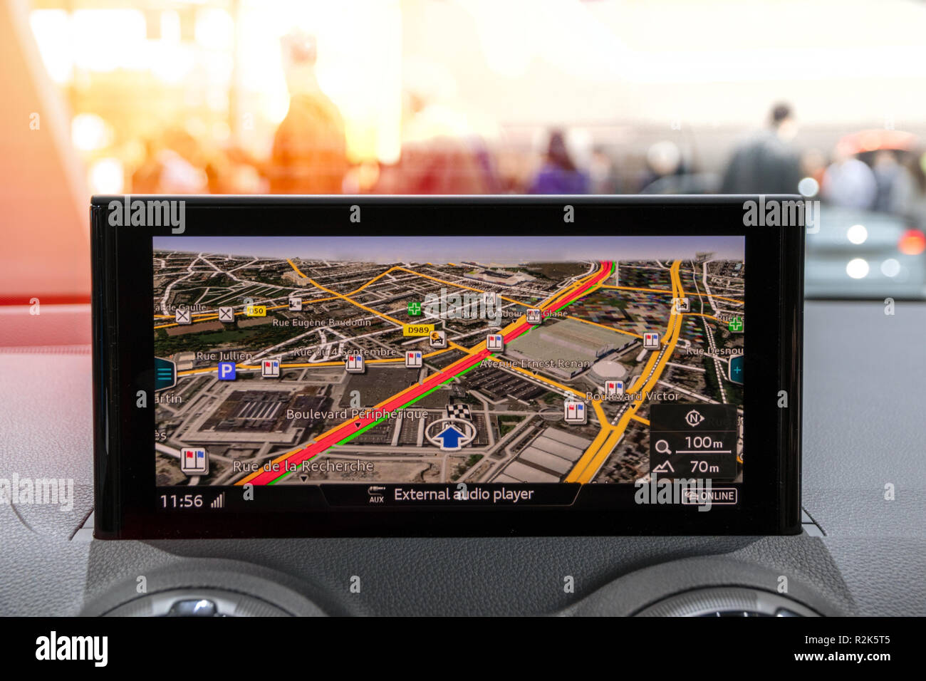 Pedestrian routes map hi-res stock photography and images - Alamy