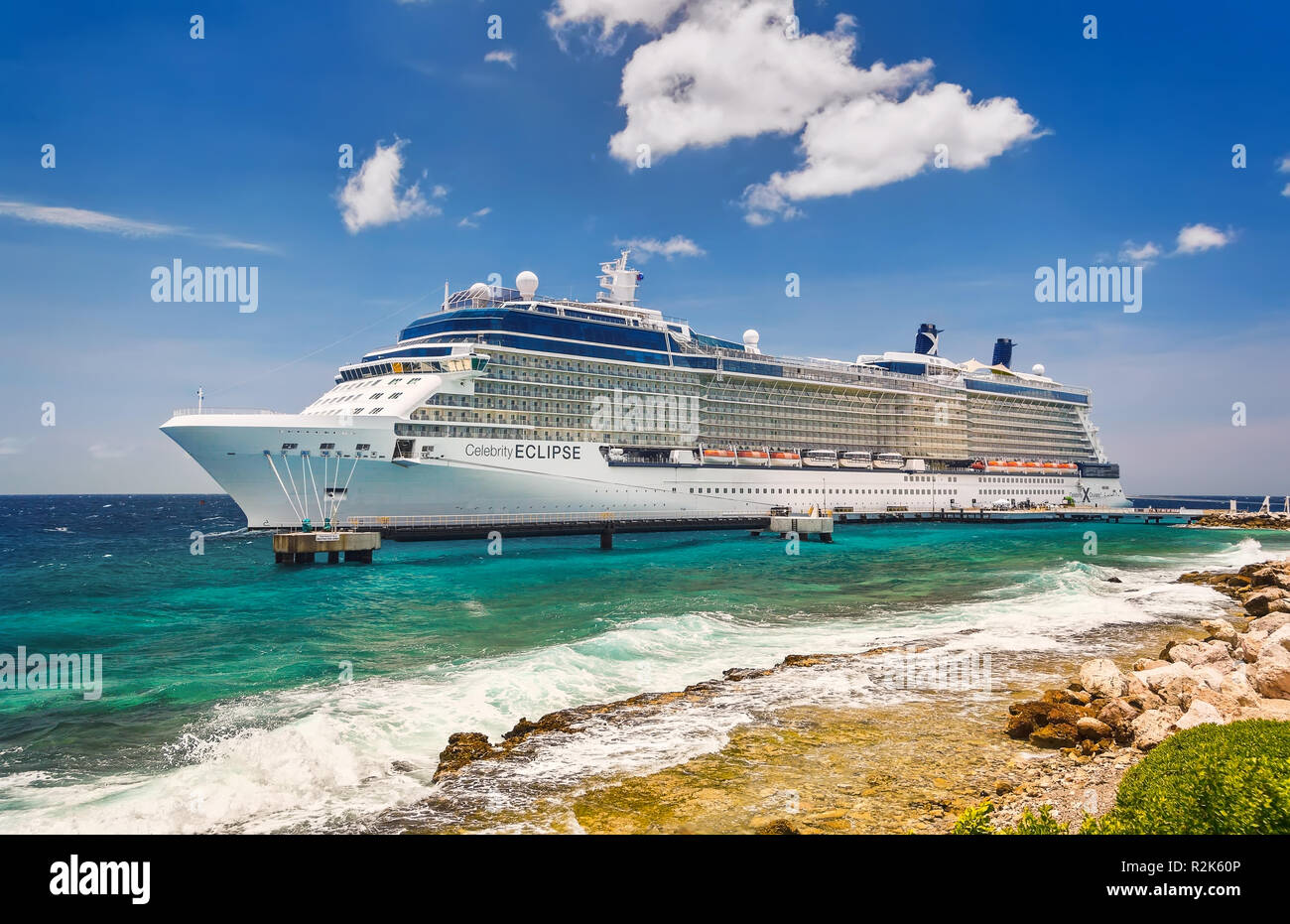 Cruise Ship in port Stock Photo - Alamy
