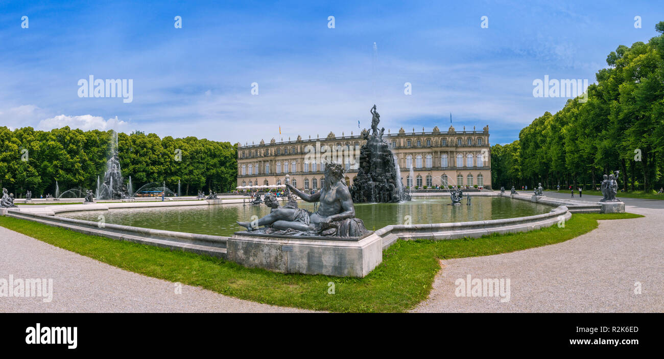Herrenchiemsee, Chiemsee, Palace, Bavaria, Germany Stock Photo - Alamy
