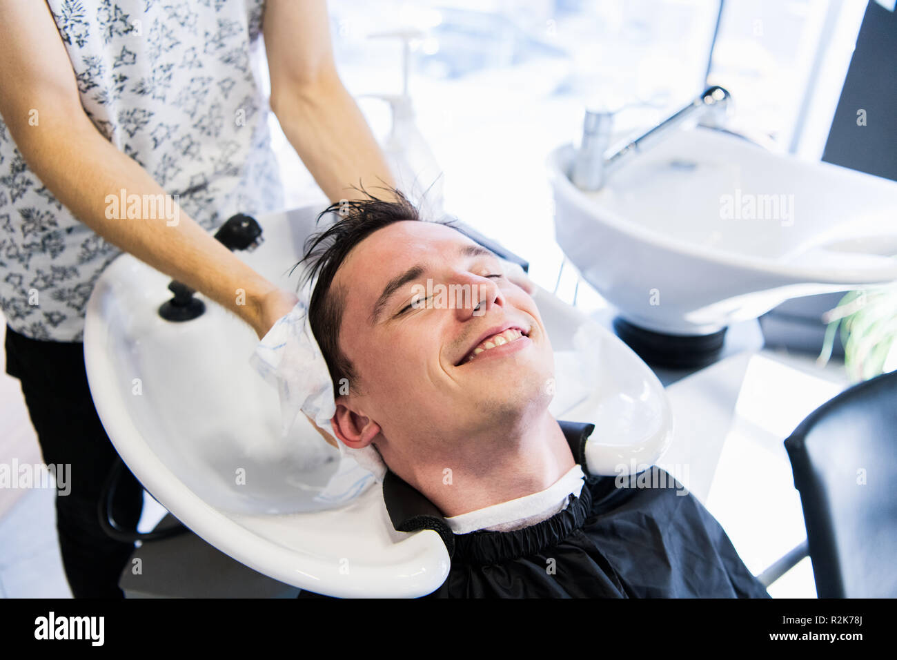 Wiping his head hi-res stock photography and images - Alamy