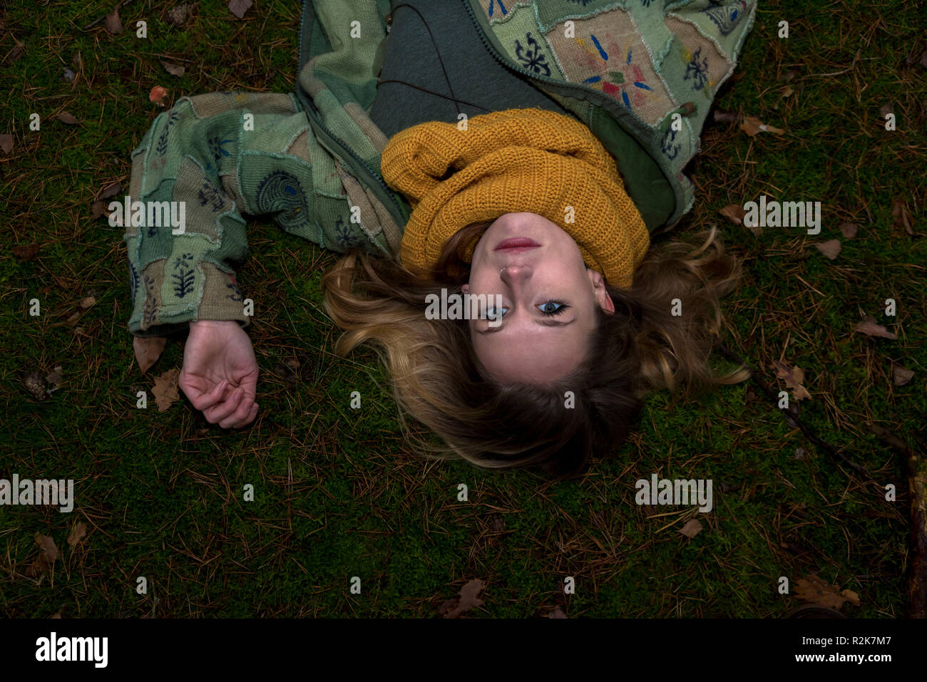 Woman from above walk hi-res stock photography and images - Alamy