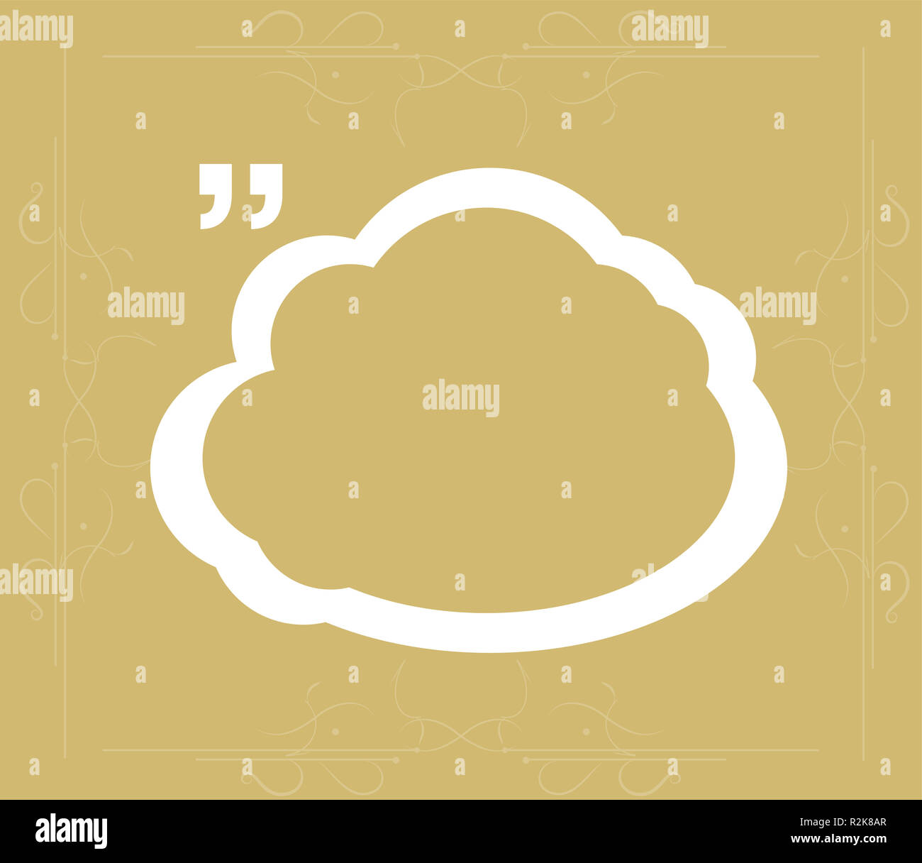 Quote text bubble. Commas, note, message and comment. Design element ...