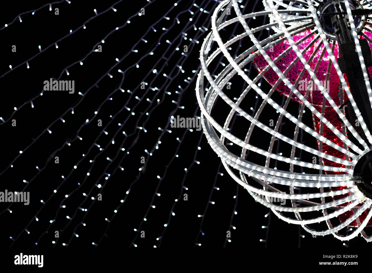 Abstract LED Christmas Lights Stock Photo - Alamy