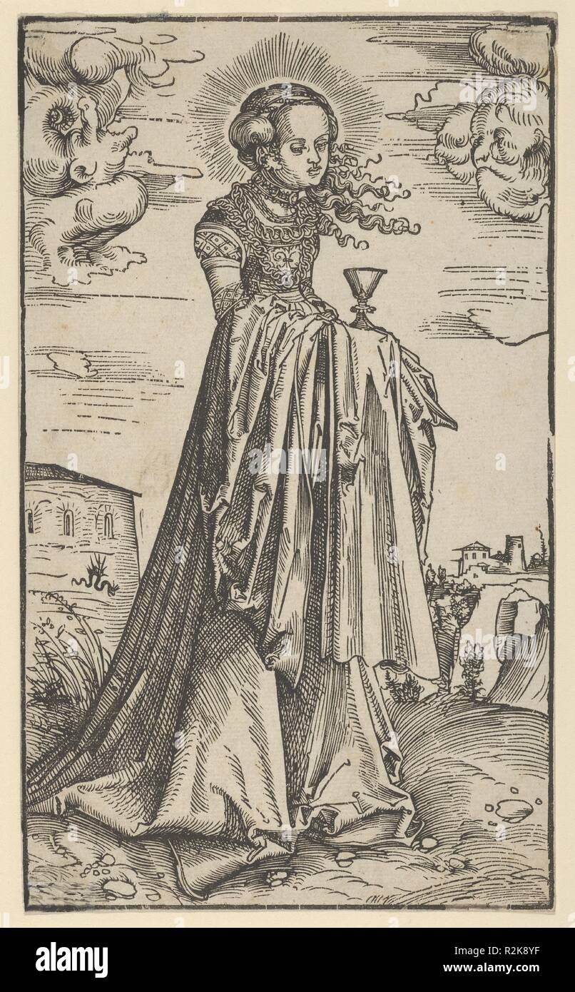 St. Barbara. Artist: Lucas Cranach the Elder (German, Kronach 1472-1553 ...