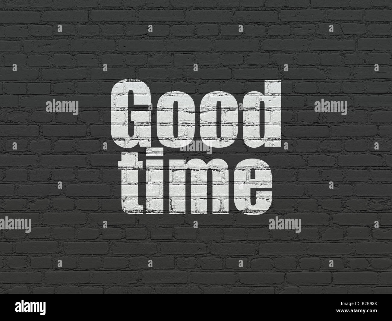 Timeline concept: Good Time on wall background Stock Photo - Alamy