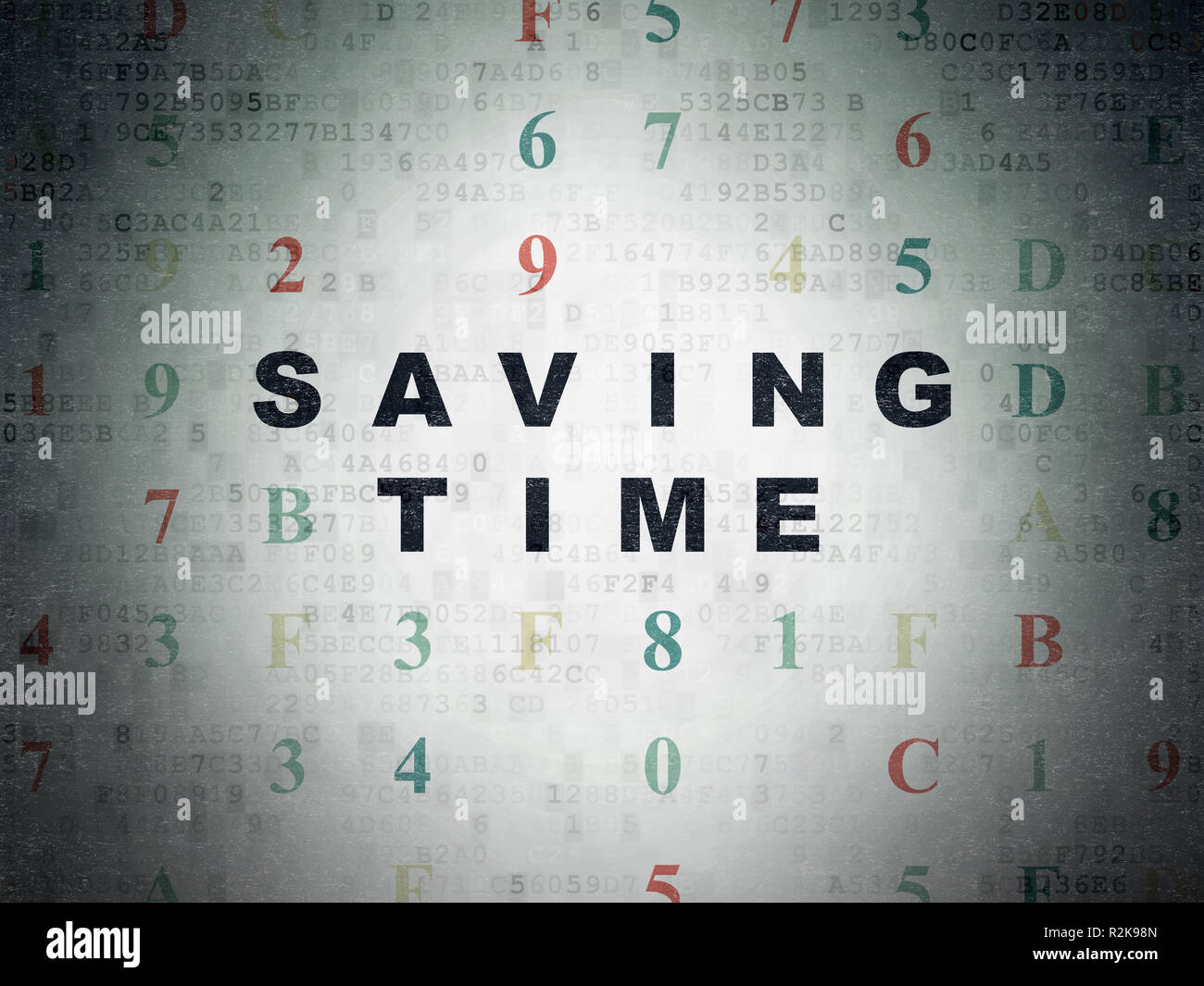 Time concept: Saving Time on Digital Data Paper background Stock Photo ...
