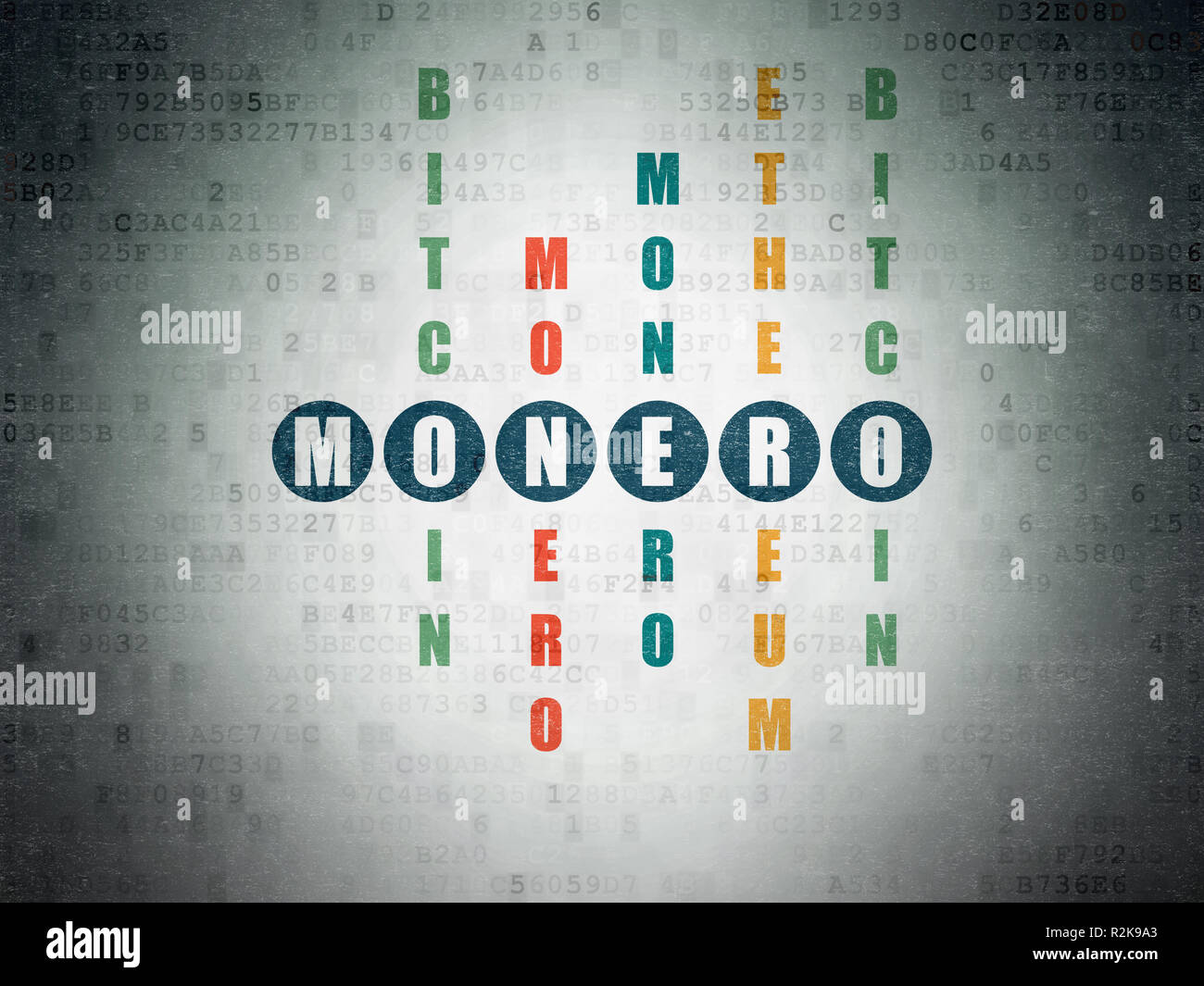 Cryptocurrency concept: Monero in Crossword Puzzle Stock Photo - Alamy