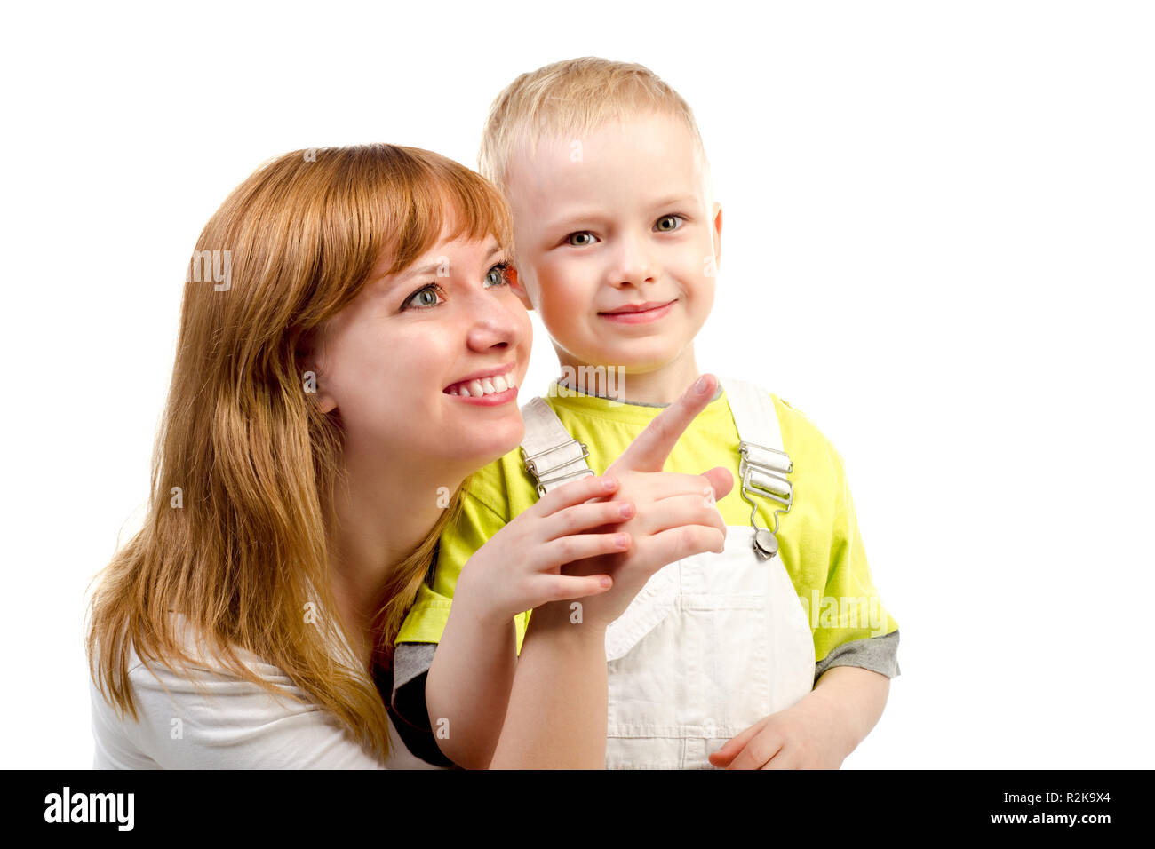 Mother pointing child hi-res stock photography and images - Alamy