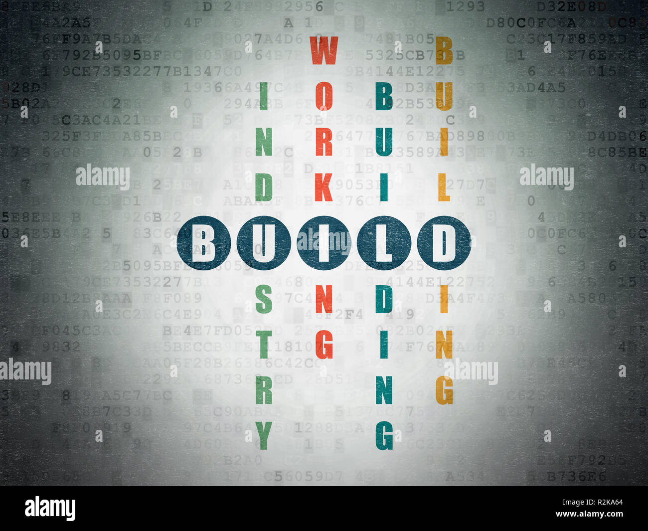 Construction concept: Build in Crossword Puzzle Stock Photo - Alamy
