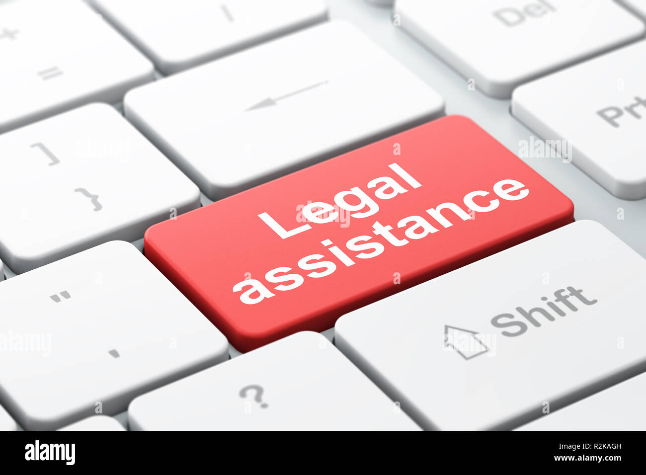 Law concept: Legal Assistance on computer keyboard background Stock ...