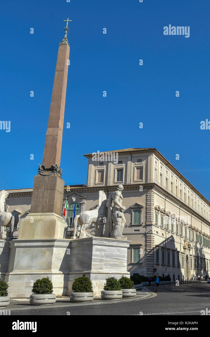 Palazzo del Quirinale, seat of the president of the Italian republic ...