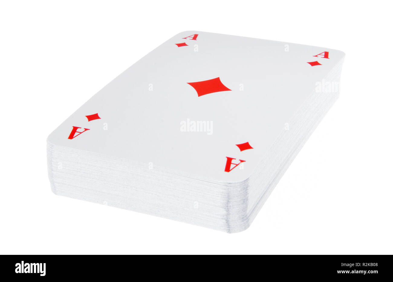 stack of cards with ace Stock Photo - Alamy