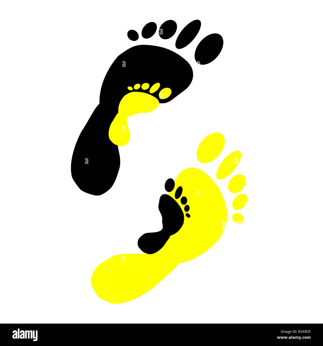 Footsteps child Cut Out Stock Images & Pictures - Alamy