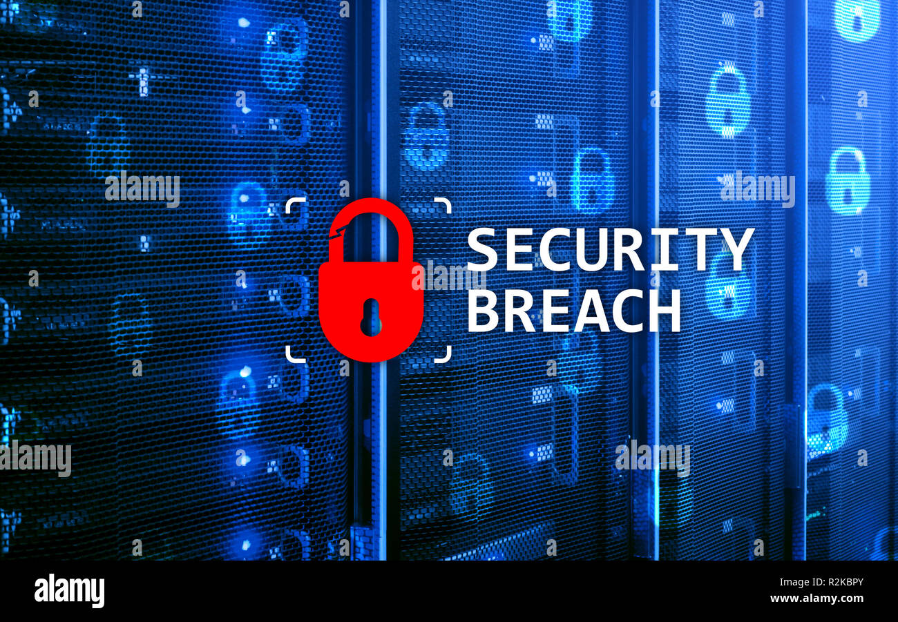 Security breach detection, Cyber protection. Information privacy Stock ...