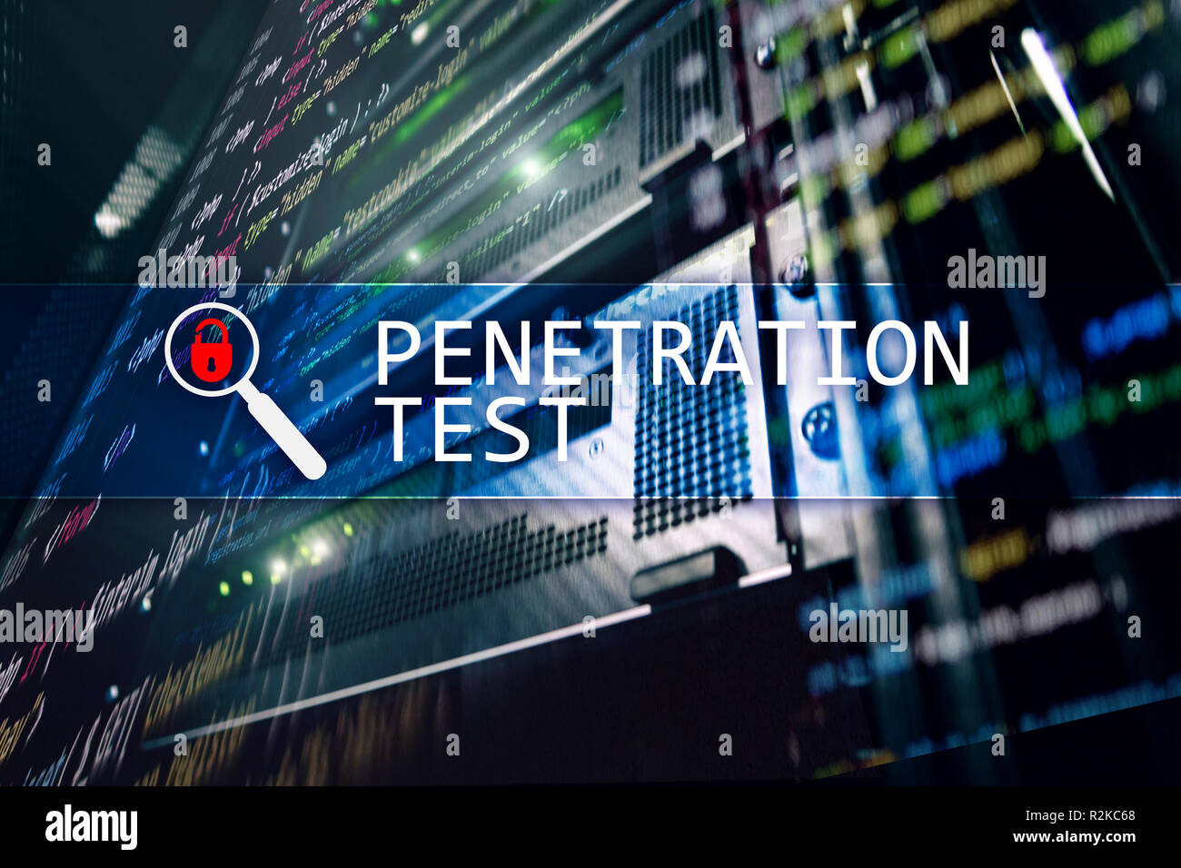 Penetration test. Cybersecurity and data protection. Hacker attack ...