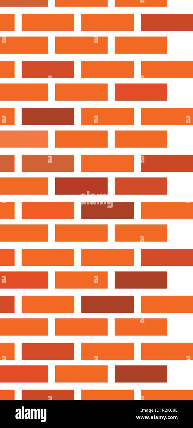 Wall with red brickwork. Free space for text Stock Vector Image & Art ...