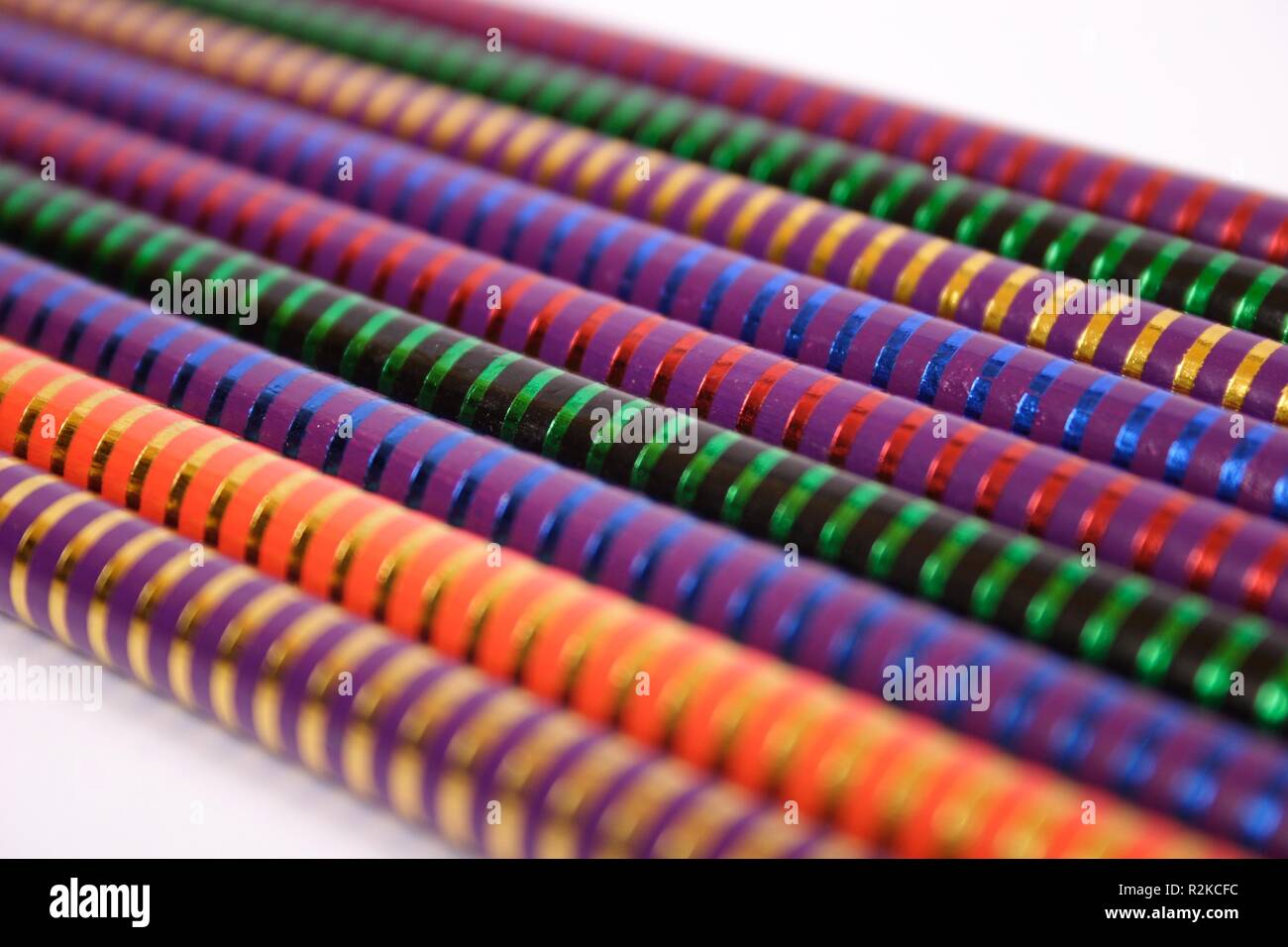 Gold colored pencils hi-res stock photography and images - Alamy