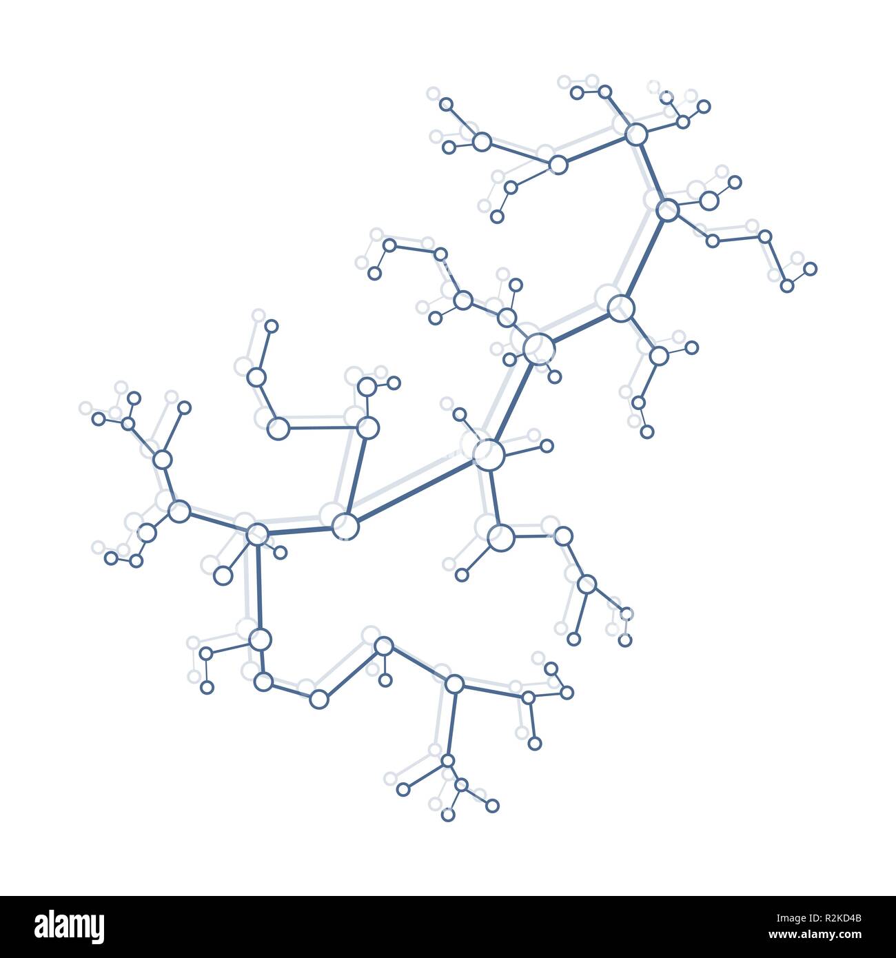Structure of molecule and communication. Scientific concept. Medical ...