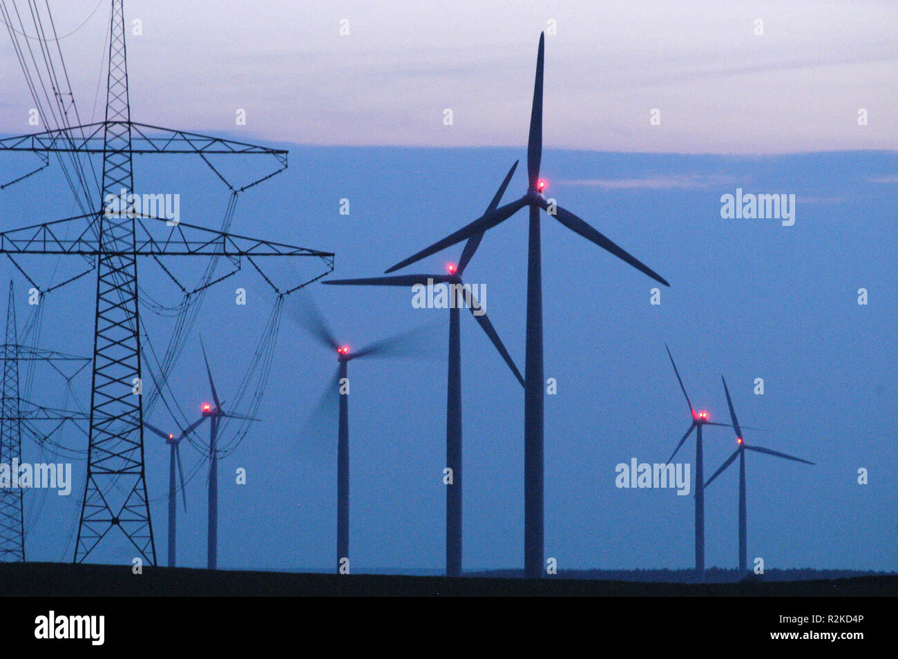 wind farm near uckro in brandenburg Stock Photo - Alamy