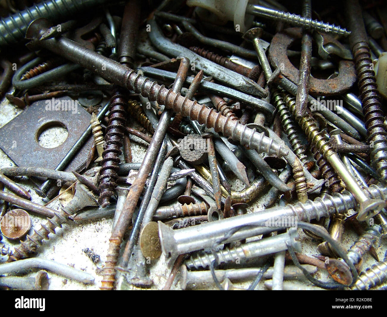 Old screws hi-res stock photography and images - Alamy