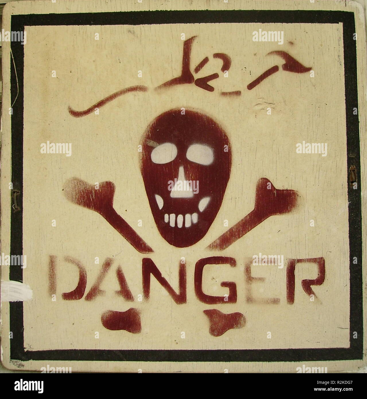 Caution poster hi-res stock photography and images - Alamy