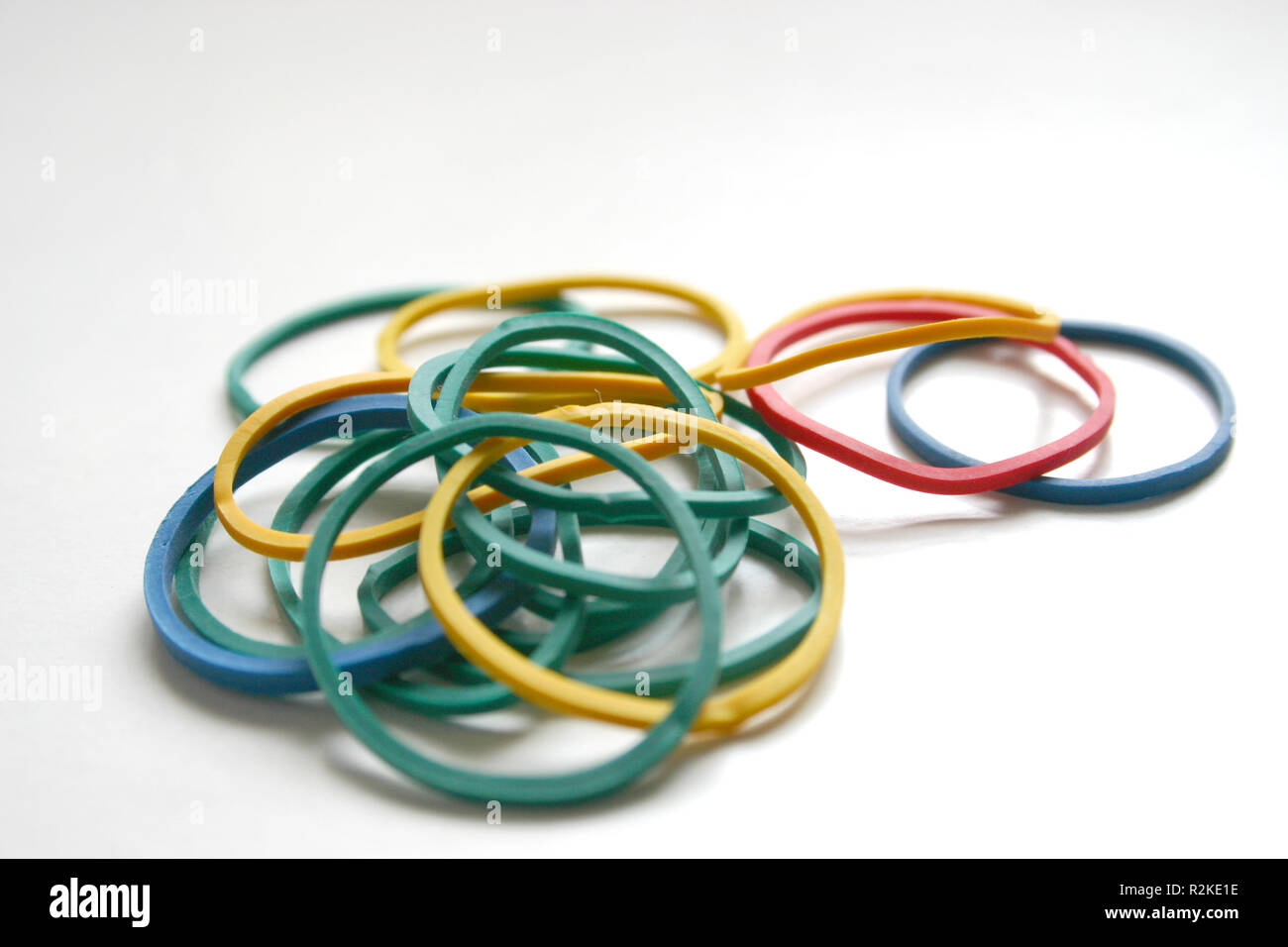 colorful rubber bands Stock Photo - Alamy