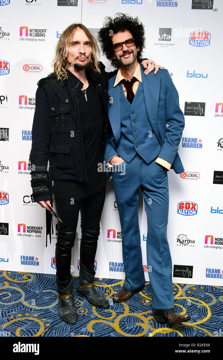 Frankie poullain attending nordoff robins boxing dinner hilton hotel hi ...