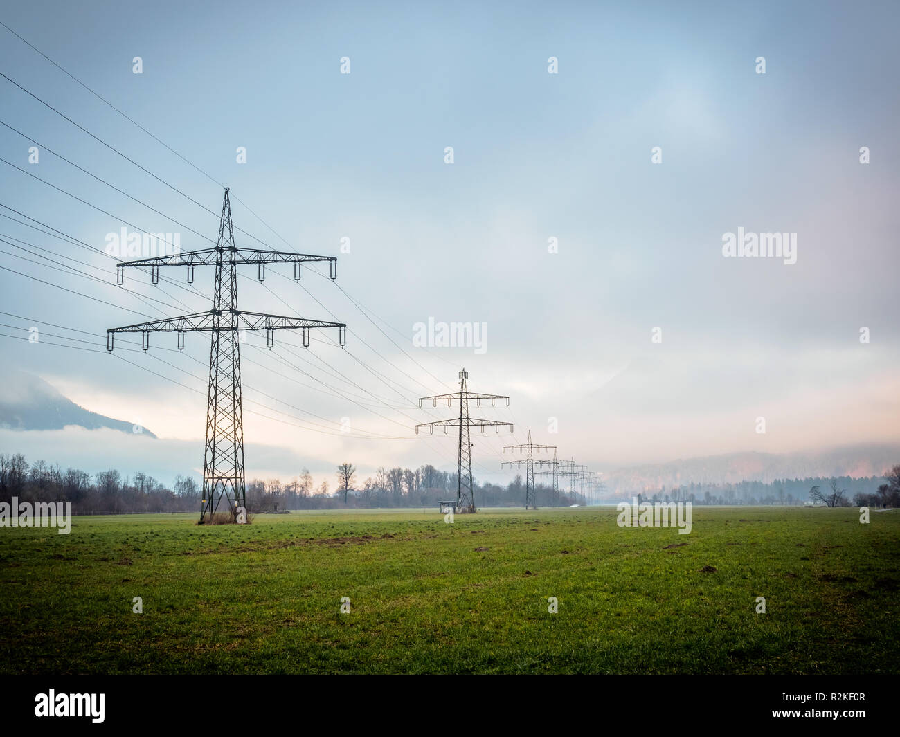 power lines, electricity, energy crisis Stock Photo - Alamy