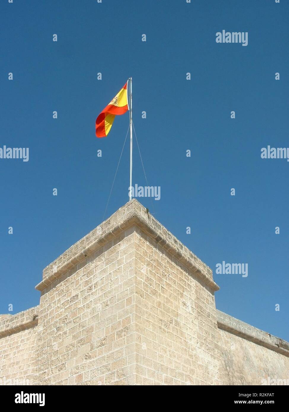 flag on the fortress Stock Photo - Alamy