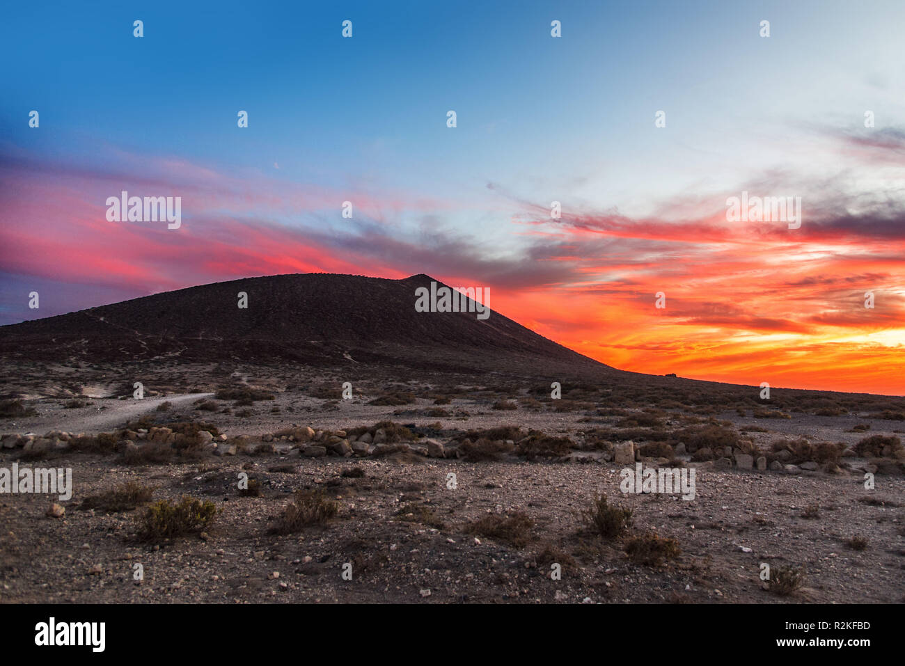 Montana roja volcano hi-res stock photography and images - Alamy