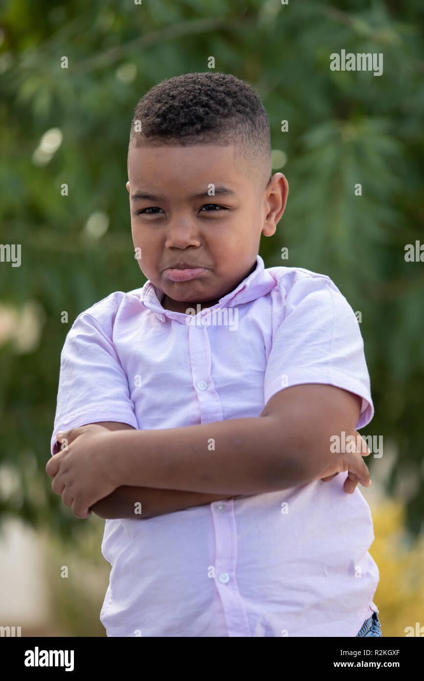 Angry boy in a park hi-res stock photography and images - Alamy