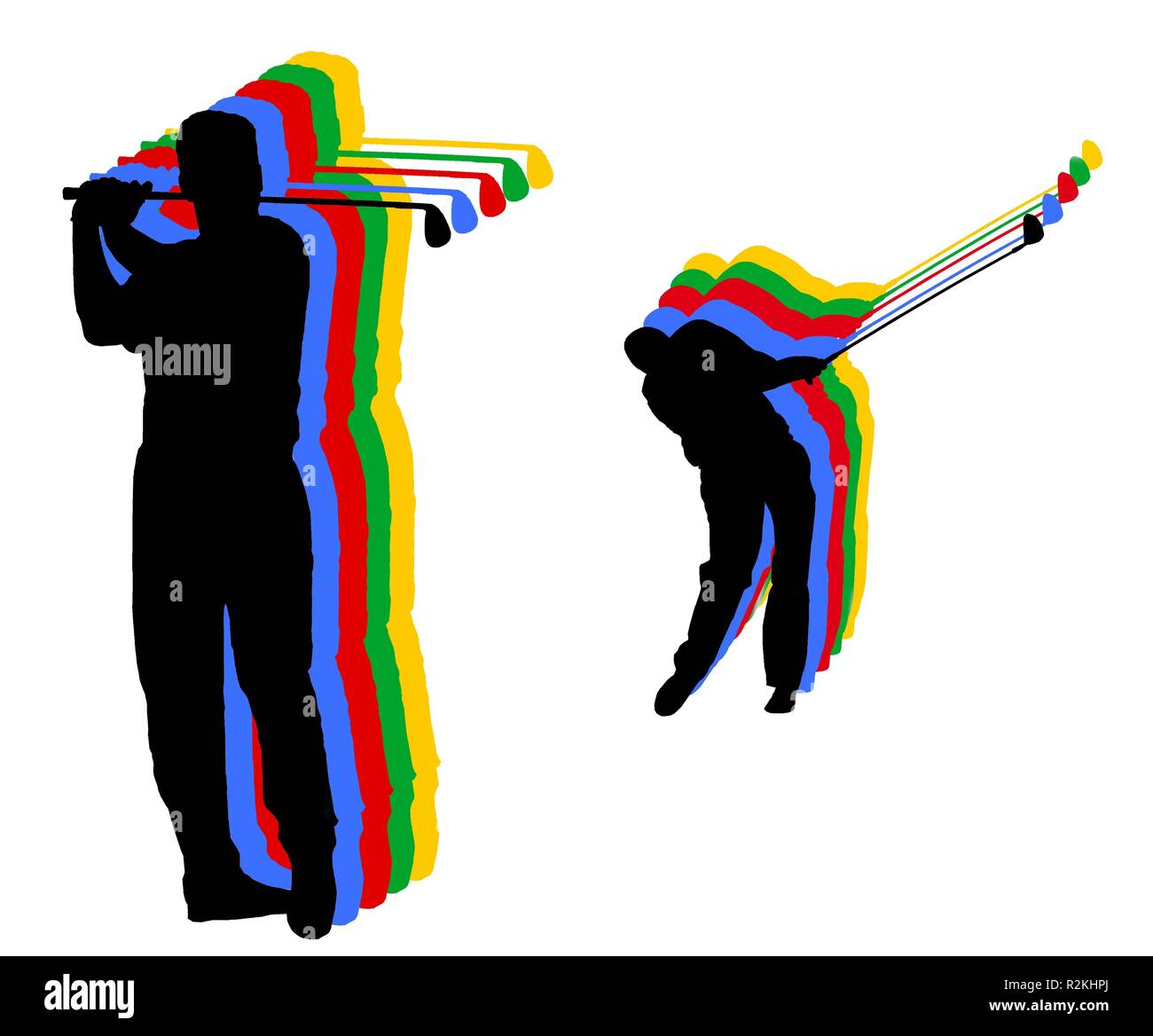 Golfer with rainbow hi-res stock photography and images - Alamy