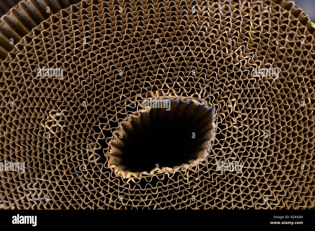 Full roll of cardboard Stock Photo - Alamy