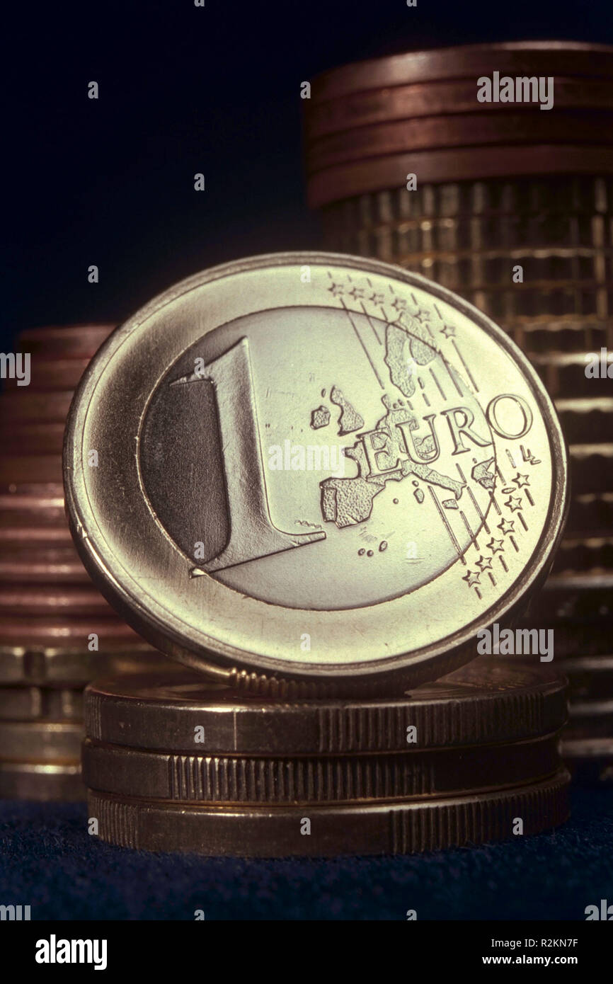 one euro coin Stock Photo - Alamy